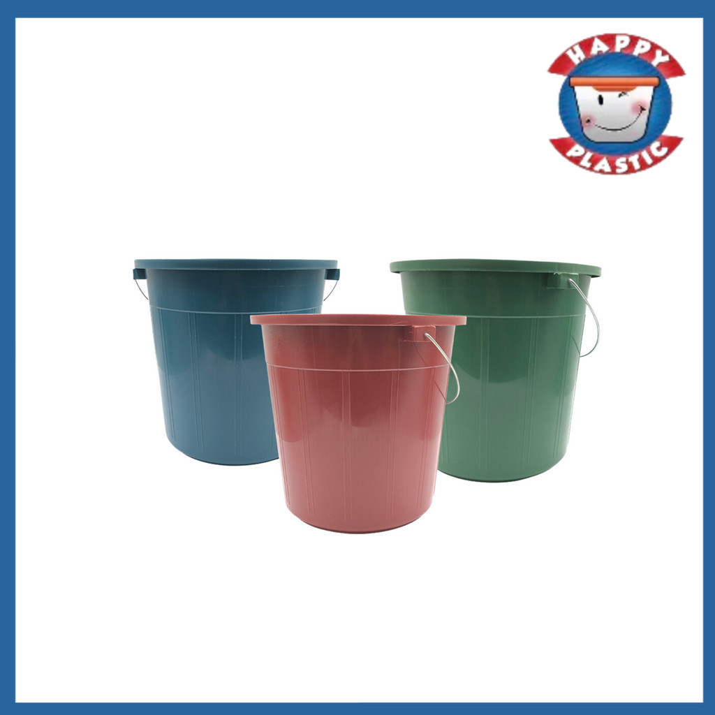 Happy Plastic Oriental Colored Pail - 403 Ort Pail Col Bdy Random Color ...