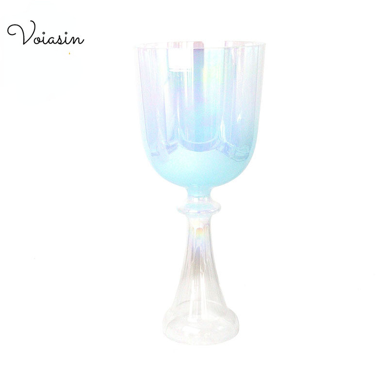 Light Blue Gradient Singing Grail Chakra Clear Cosmic Quartz Crystal ...