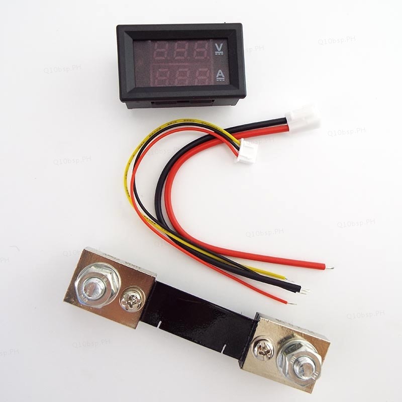 10/50/100A Voltmeter Ammeter LED Dual Digital Volt Amp Meter Test ...