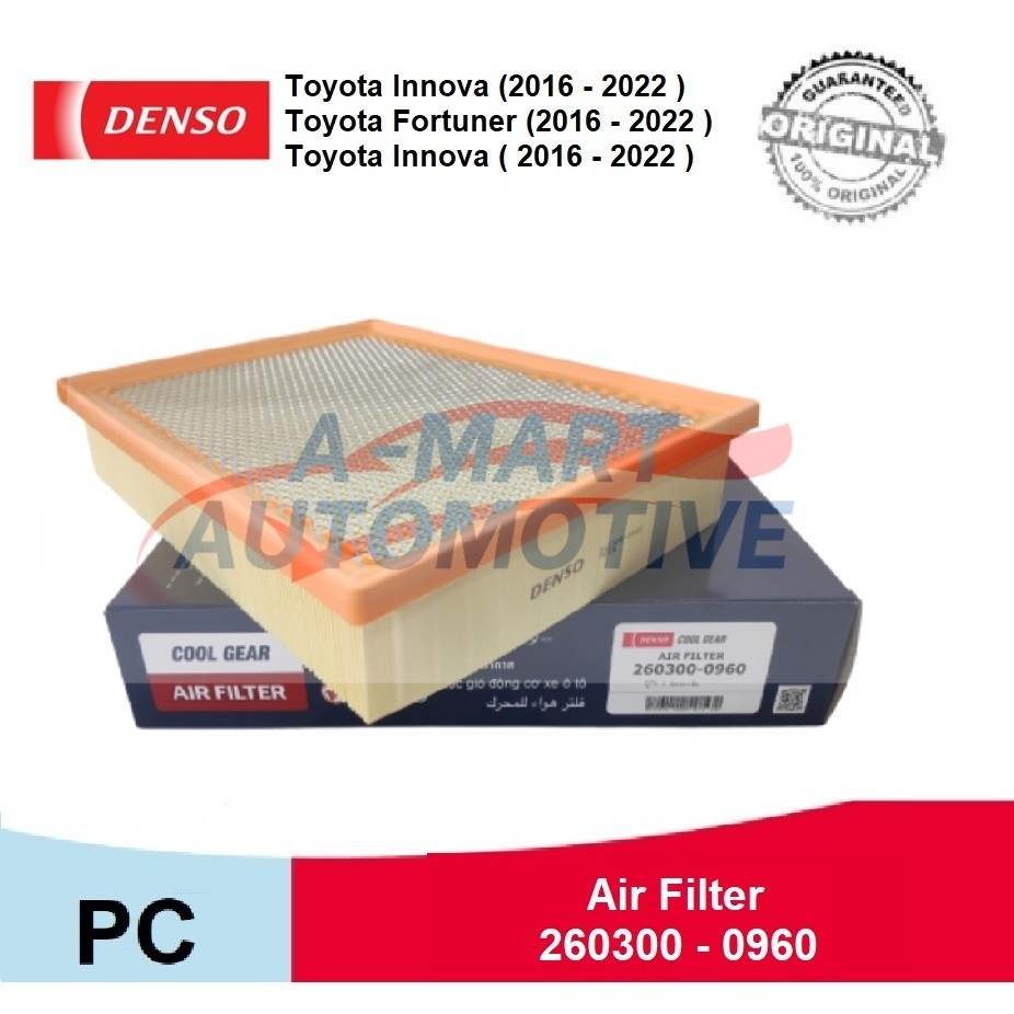 Denso Cool Gear Air Filter For Toyota Fortuner / Innova / Hilux ( 2019 ...