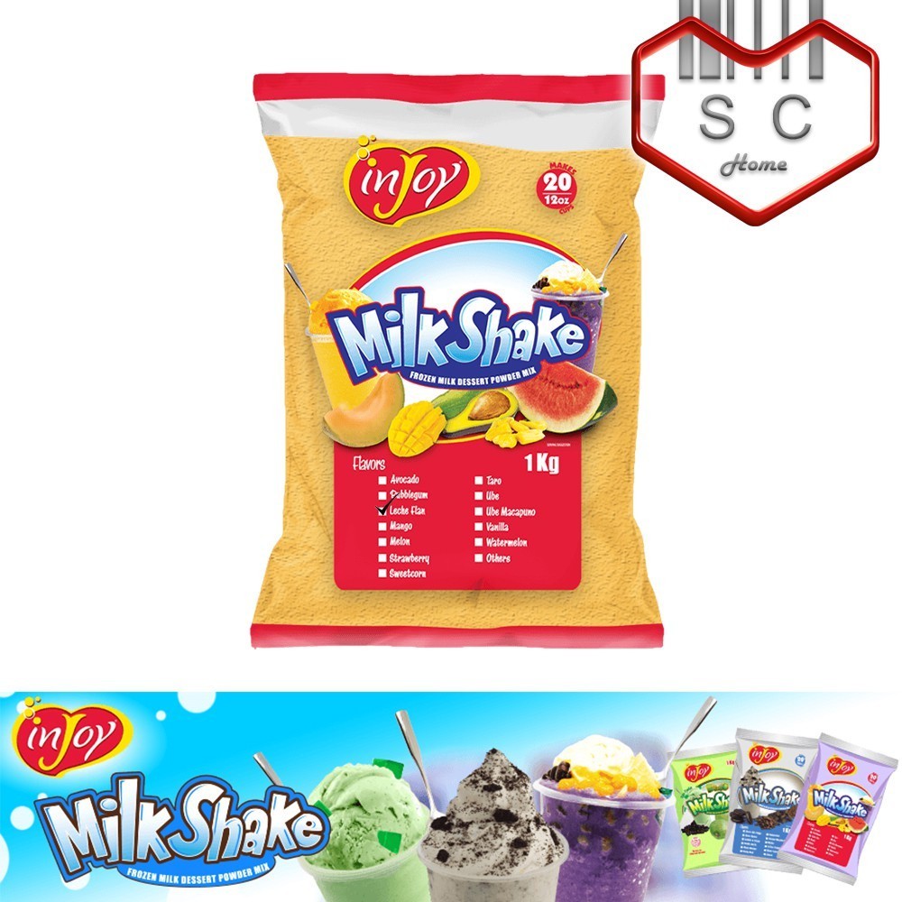 Injoy Leche Flan Milkshake Milk Shake Powder 1kg Supercharge | Shopee ...