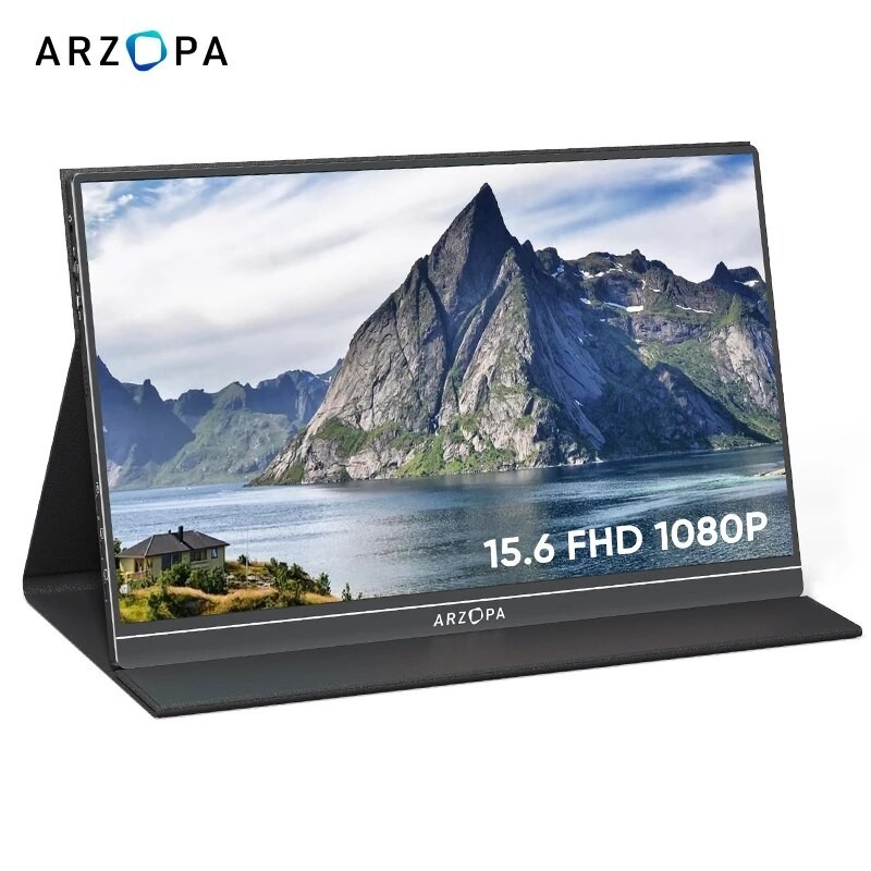 ARZOPA 1080P Portable Monitor 15.6 Inch Monitors for Laptop MAC Switch ...