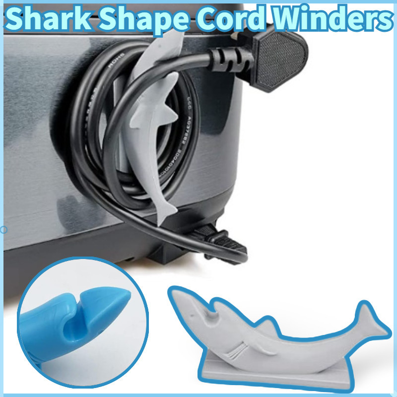 Cord Organisers Shark Shape Cord Winders Self Adhesive Wire Winders ...