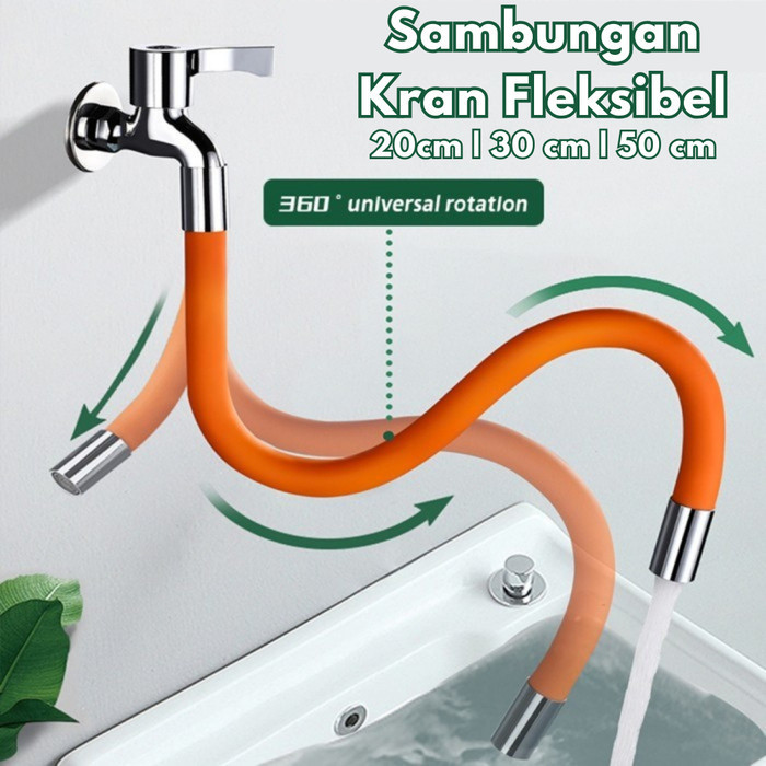 360 DEGREE FLEXIBLE FAUCET CONNECTION KAKU SILICON HEAD CONNECTOR ...
