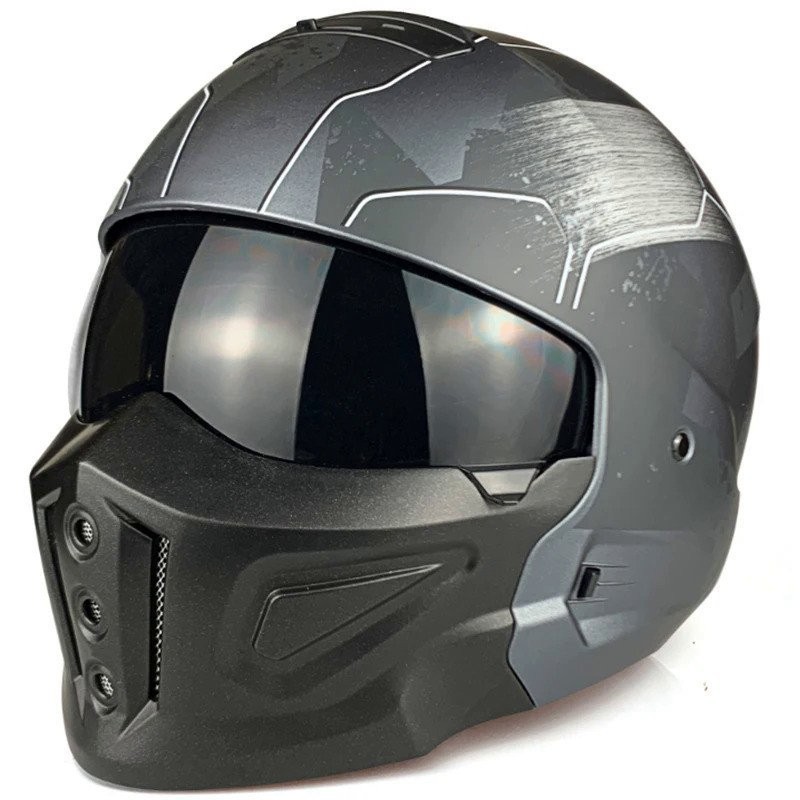 Motorcycle Helmet Capacete Personality Combination Full Face Helmet ...