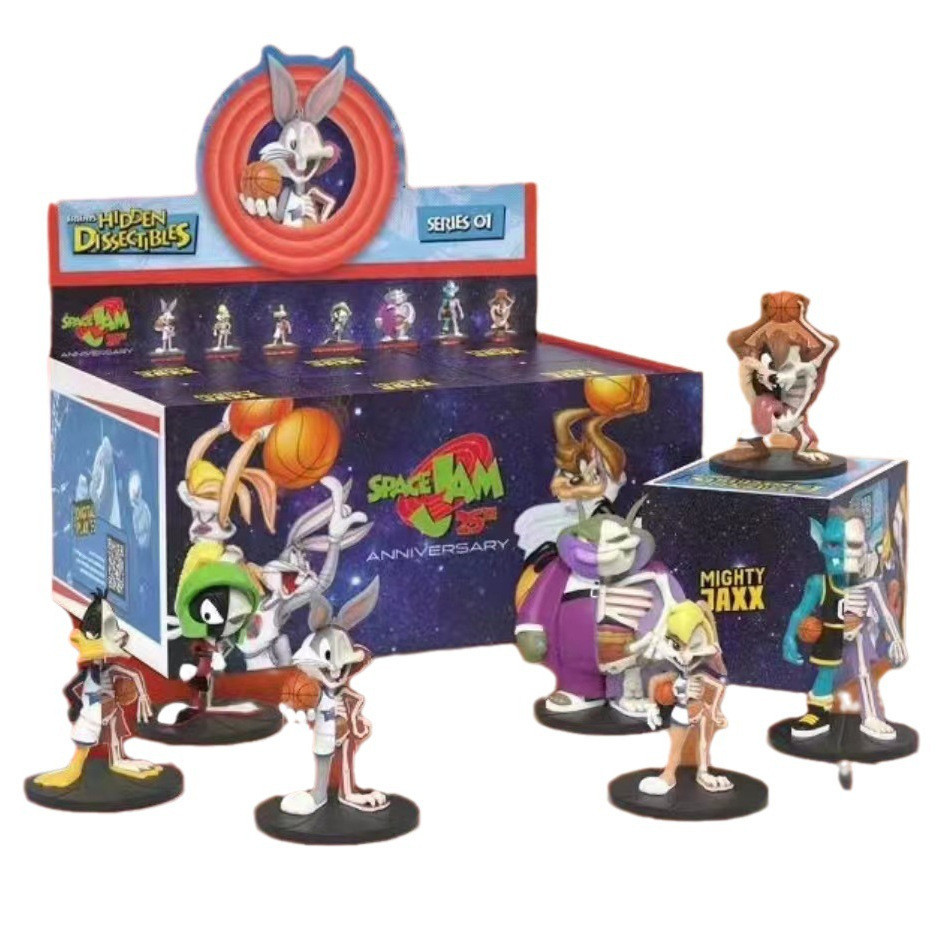 Mighty Jaxx Space Jam Bugs Bunny Half Bone Tide Play Doll Ornaments Toy ...