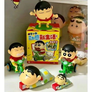【One box】New Crayon Shin-chan Blind Box Dynamic Little New Life Mystery ...