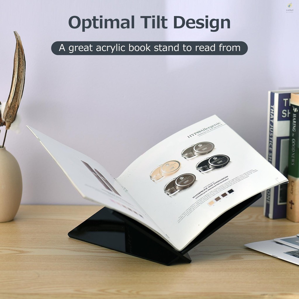 [musbph] Acrylic Book Stand Displaying Shelf X Shaped Book Rack for ...