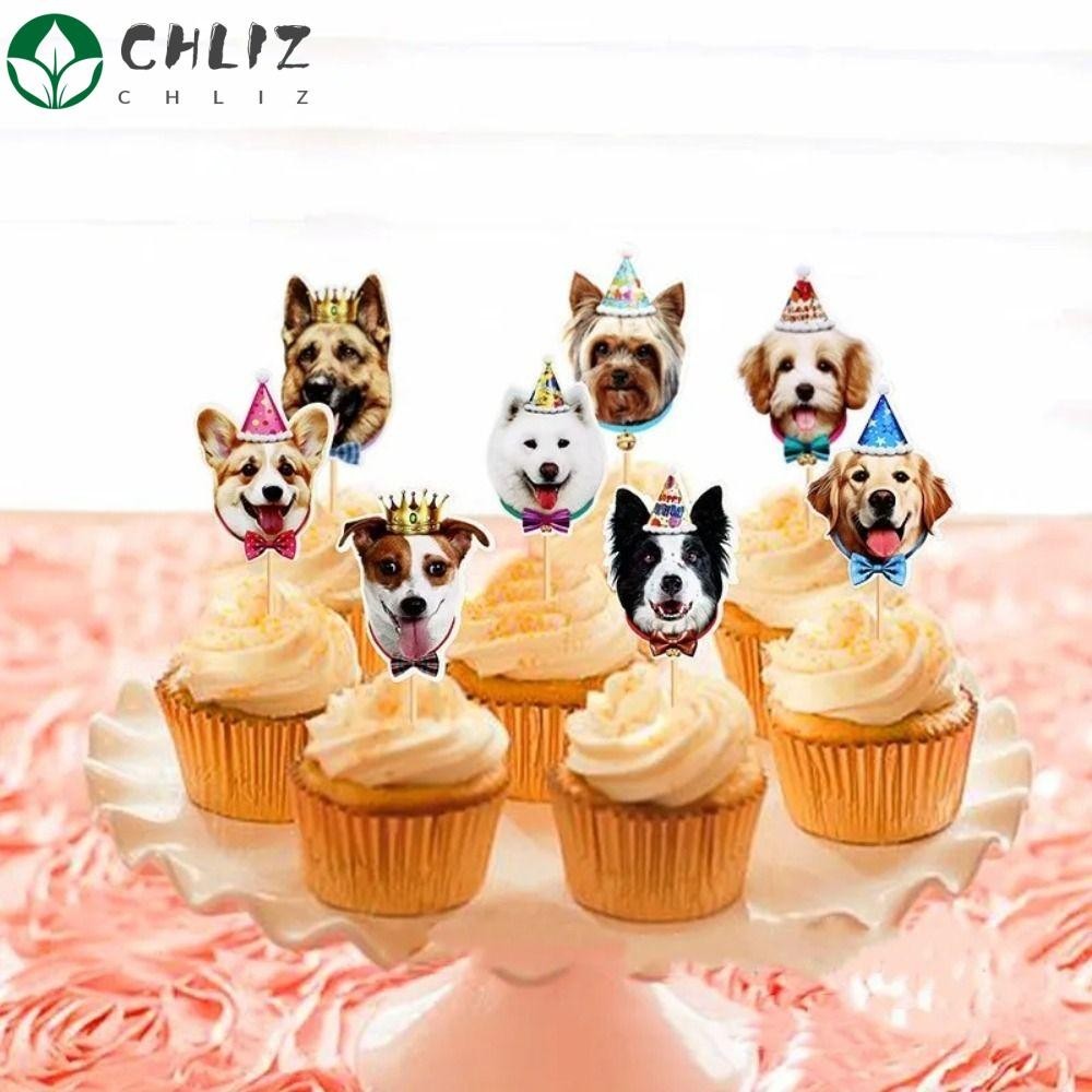 CHLIZ Crown Dog Cat Cake Topper, aking Supplies Party Decoration Party ...