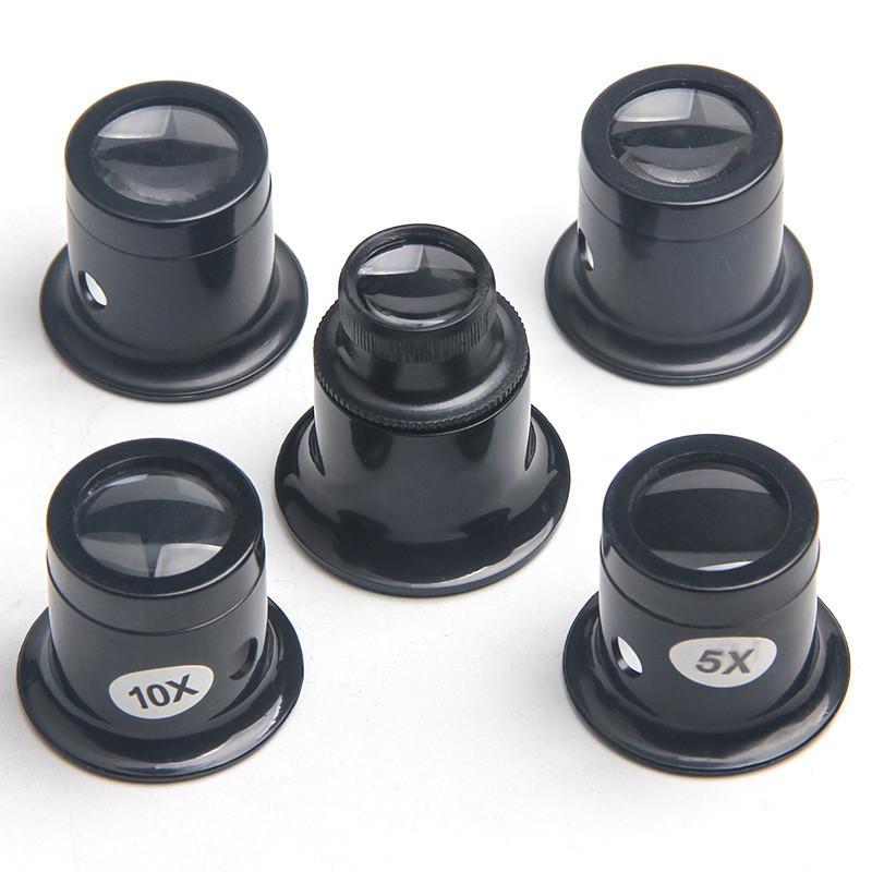 4pcs set Eye Loupe Magnifiers 5x 10x 15x 20x Watch Repair Tool Kit ...