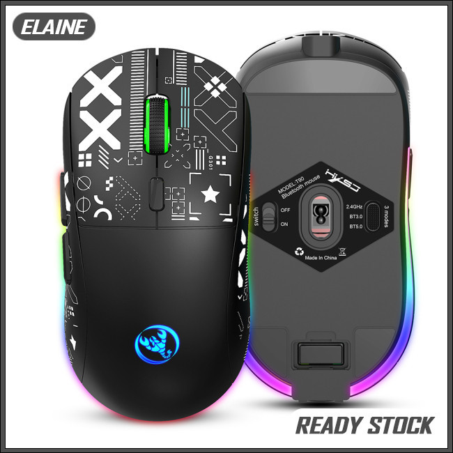 Elaine 2.4G Wireless Mouse 3600 DPI Wireless Mouse Ergonomic Gaming ...