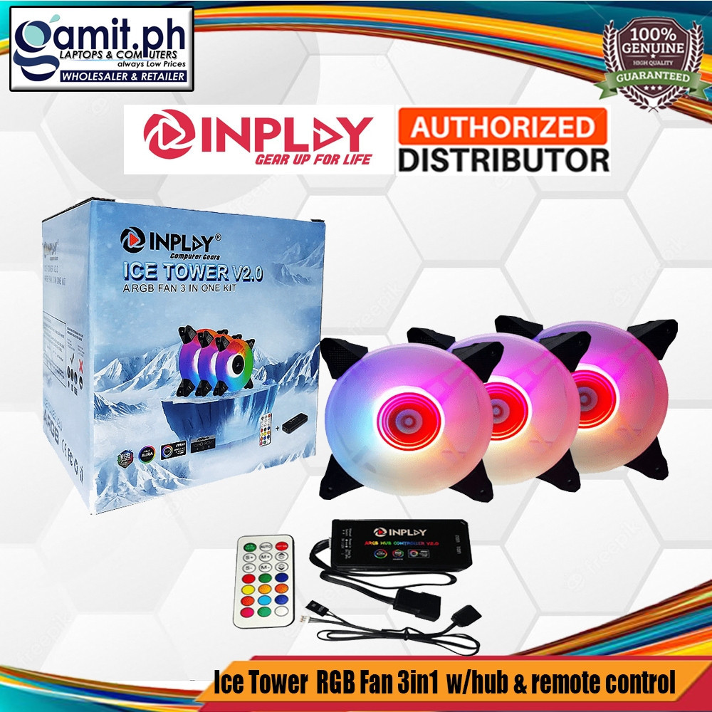 Inplay Ice Tower Dual Sync Mode Case Fan 6 Pin ARGB 120MM 41CFM With ...