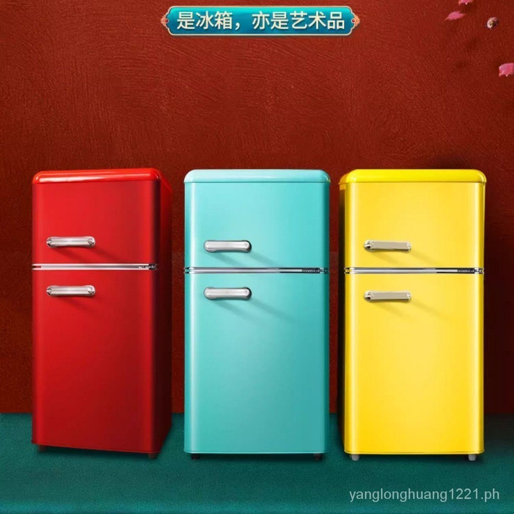 Chigo Retro Refrigerator Small Household Mini Double Door First Class ...