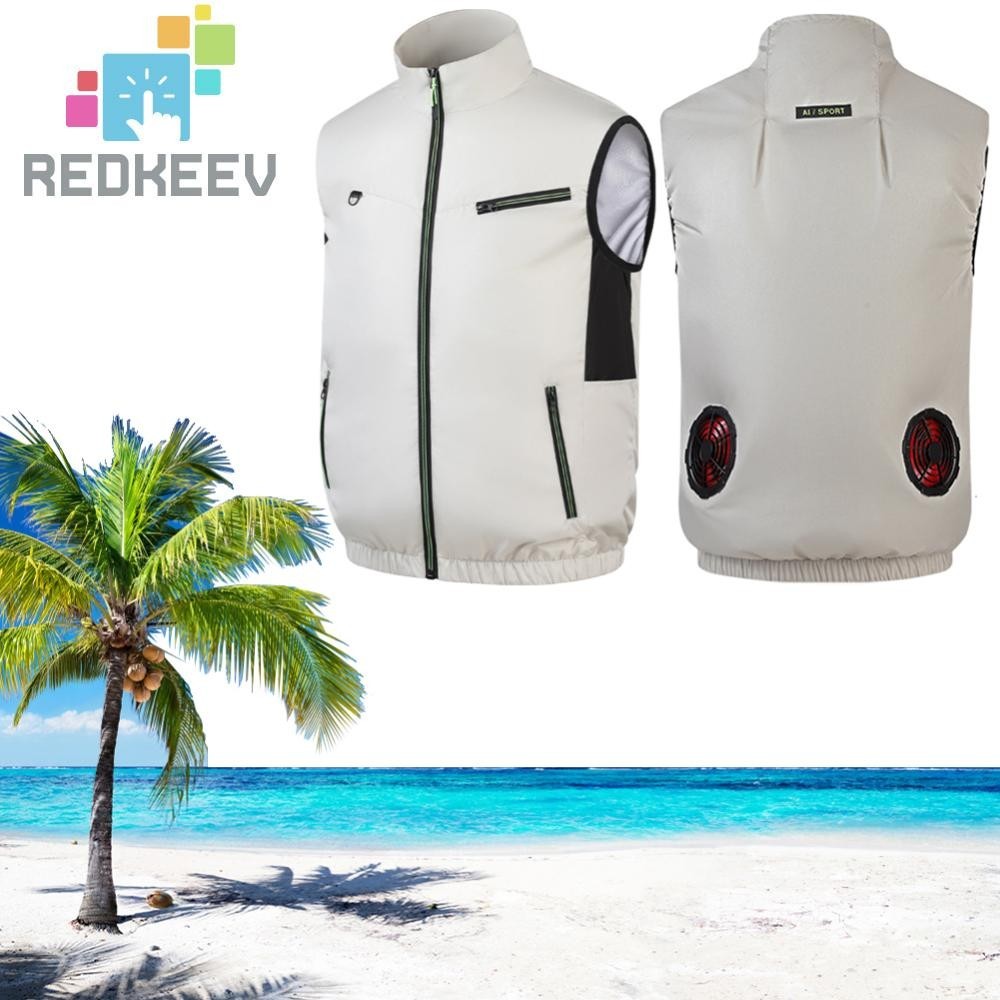 Cooling Vest Wearable Cooling Fan Vest Heatproof Suitable for Summer ...