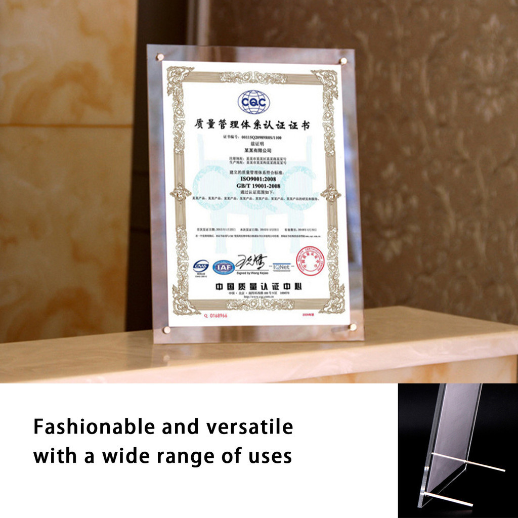 A4 Acrylic Photo Frame Authorization Certificate Medal Award Frame ...