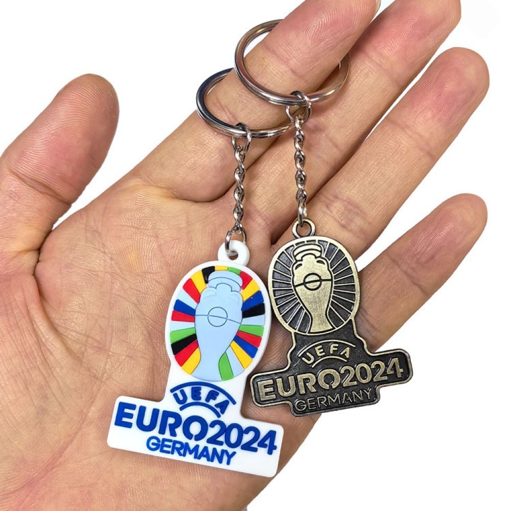 2024 European Cup Football Key Ring Pendant Gift France Portugal Italy ...