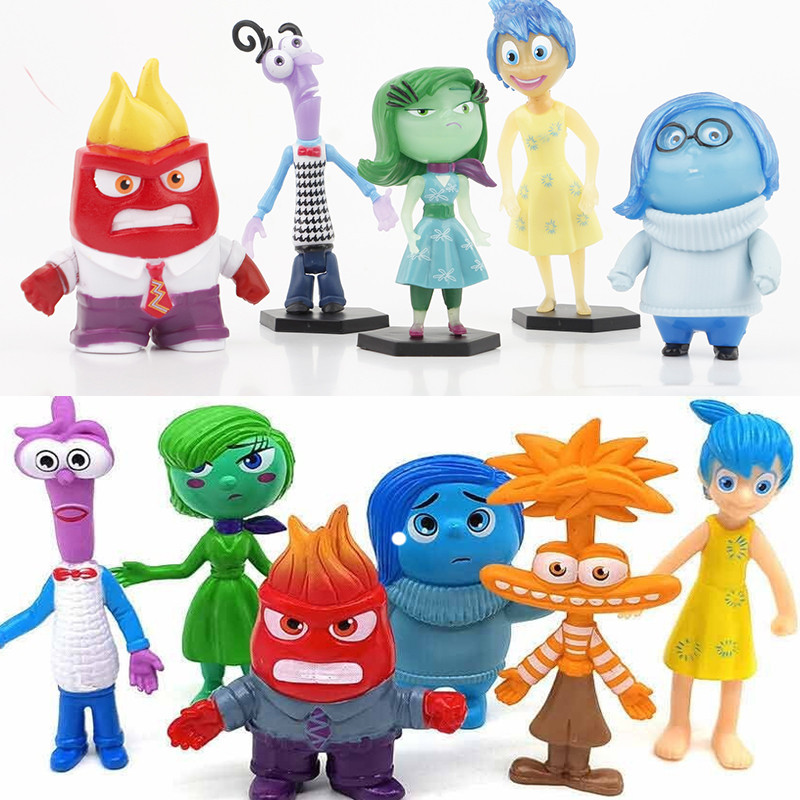 Inside Out 2 Action Figure Sadness Joy Fear Disgust Anger Decoration ...