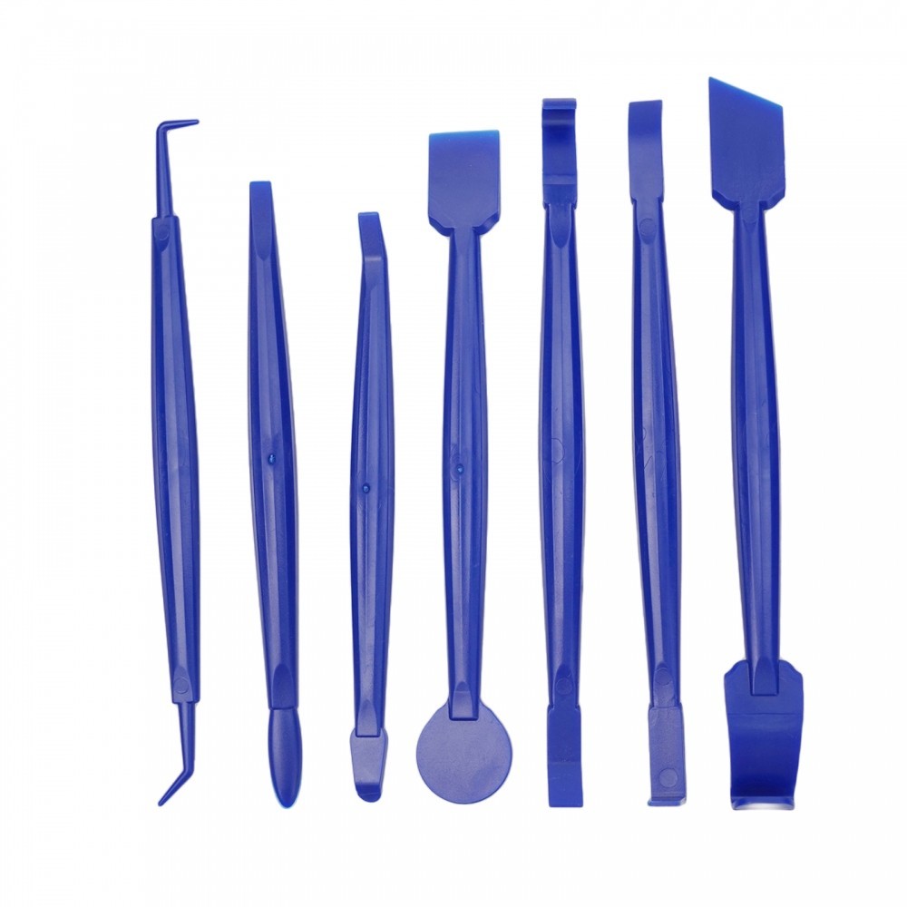 Blue Carbon Fiber Decal Squeegee Felt Kit Complete 7PCS Car Wrap Vinyl ...