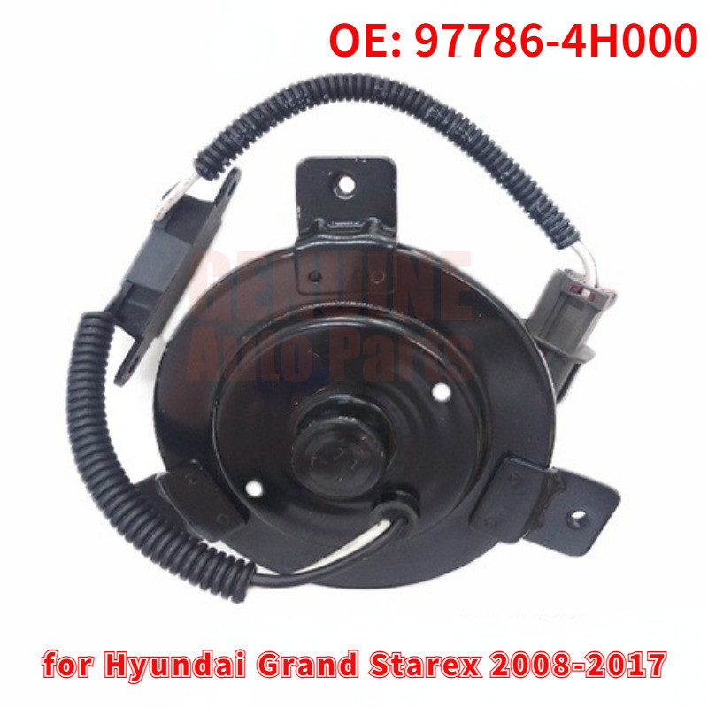 Fan Motor Radiator / Condenser for Hyundai Grand Starex 2008-2017 97786 ...