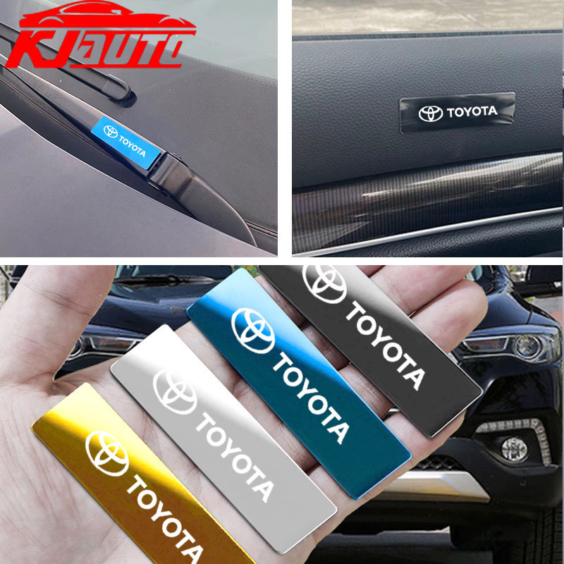 Toyota Car Body Fender Side Metal Emblem Sticker Auto Window Decorative ...