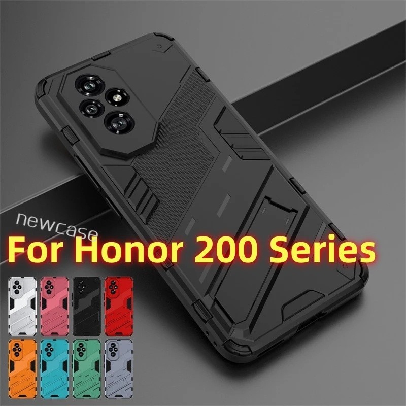 Punk Style Stand Holder Casing For Honor 200 Pro 5G 2024 Honor200 Lite ...