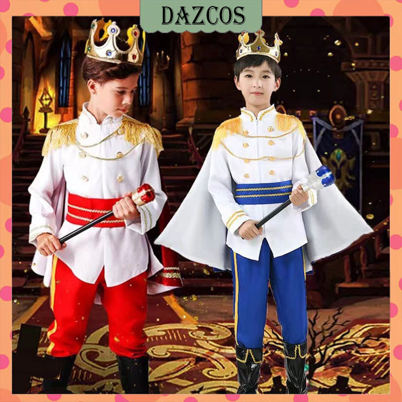 7pcs Prince Costume Prince Costume Christmas Cosplay Costume For Kids ...