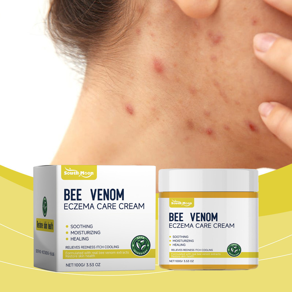Bee Venom Eczema Care Cream Gentle Formula Relieves Itchy Skin and ...
