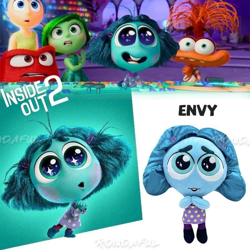 Inside Out 2 ENVY Plush Doll Movie Character Soft Stuffed Decorative ...