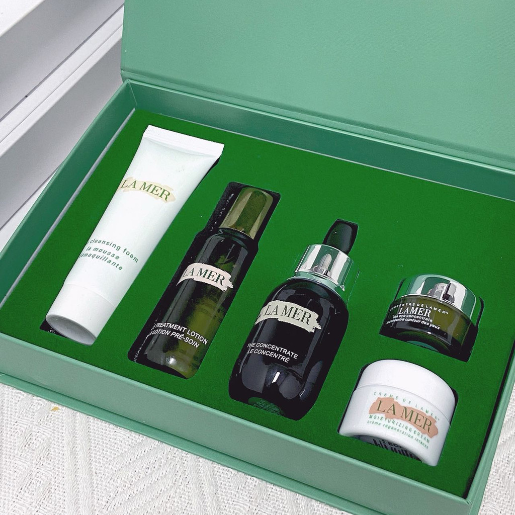 Five piece sample of la mer essence face cream facial cleanser | Shopee ...