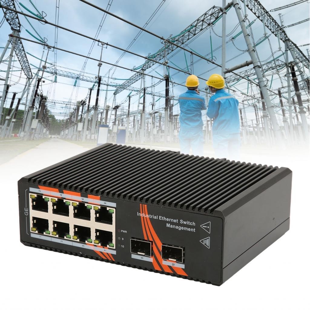 Yohooo Gigabit Ethernet Switch 8 Ports 12-58V DC Input Support ...