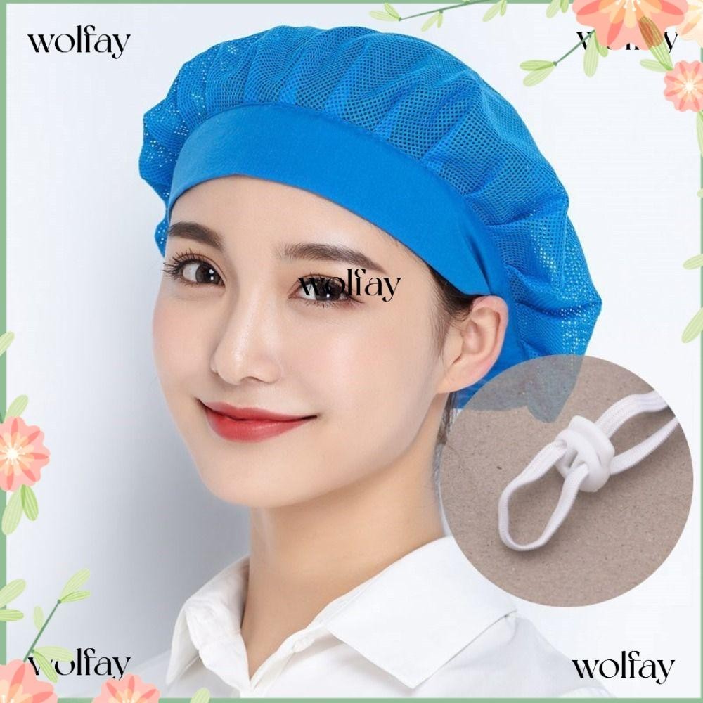 WOLFAY Work Hat, Mesh Work Wear Chef Hat, Chic Breathable Smoke-proof ...