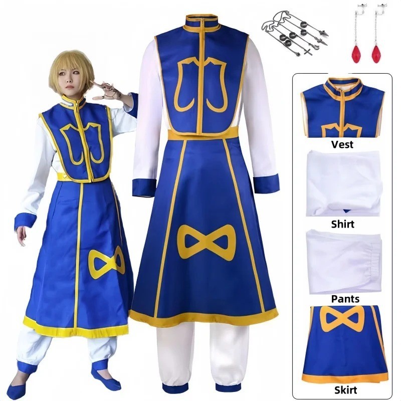 Anime Manga Hunter x Hunter Kurapika Cosplay Costume Kurapika Wig ...