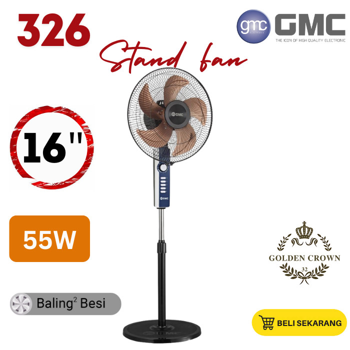 Gmc Tornado Standing Fan / Stand Fan 16 Inch 326 Iron Propeller + 16 ...