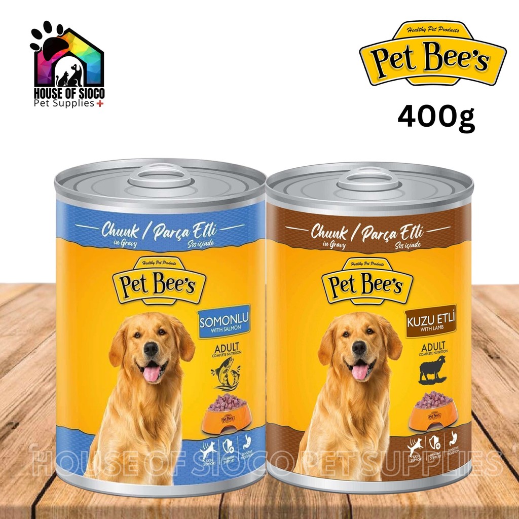 Pet Bee's Chunk in Gravy Wet Dog Food 400g | Shopee Philippines