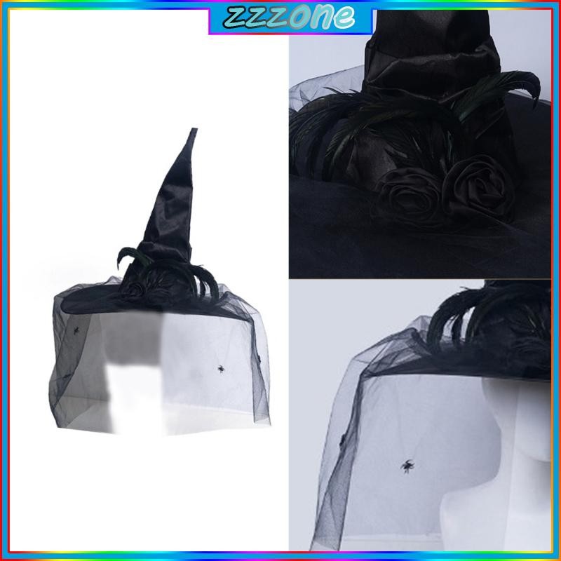 zzz Mysterious Attraction Hat Crinkled Witch Hat Halloween Costume ...