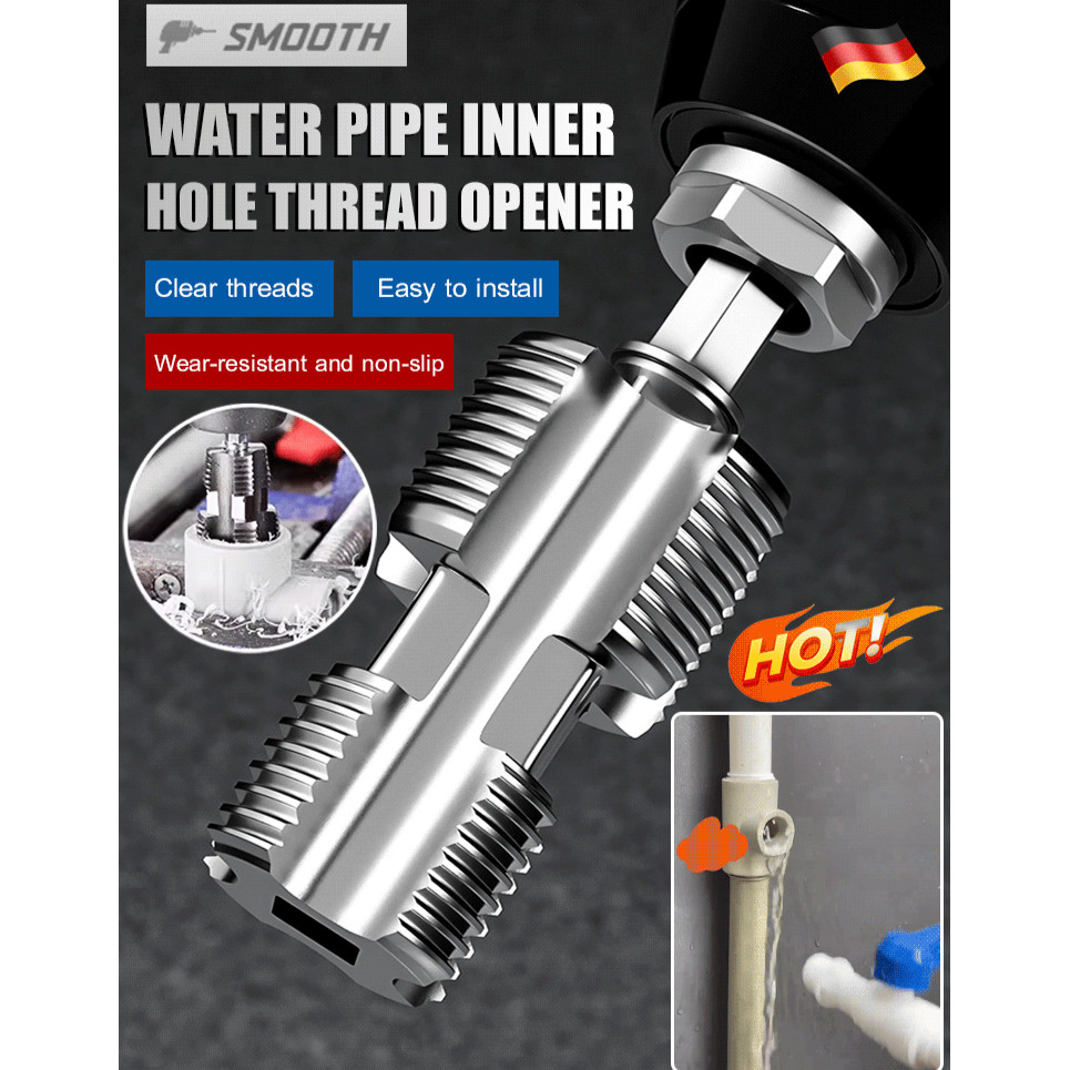 4 Points 6 Points Water pipe inner hole thread opener/PVC Plastic Pipe ...