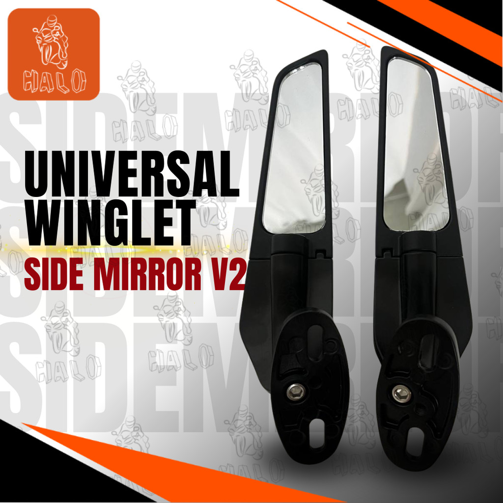 SIDE MIRROR V2 UNIVERSAL WINGLET | Shopee Philippines