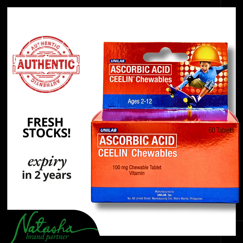 Ceelin Chewables Ascorbic Acid Tabs 60 60tabs by Natasha co-brands ...