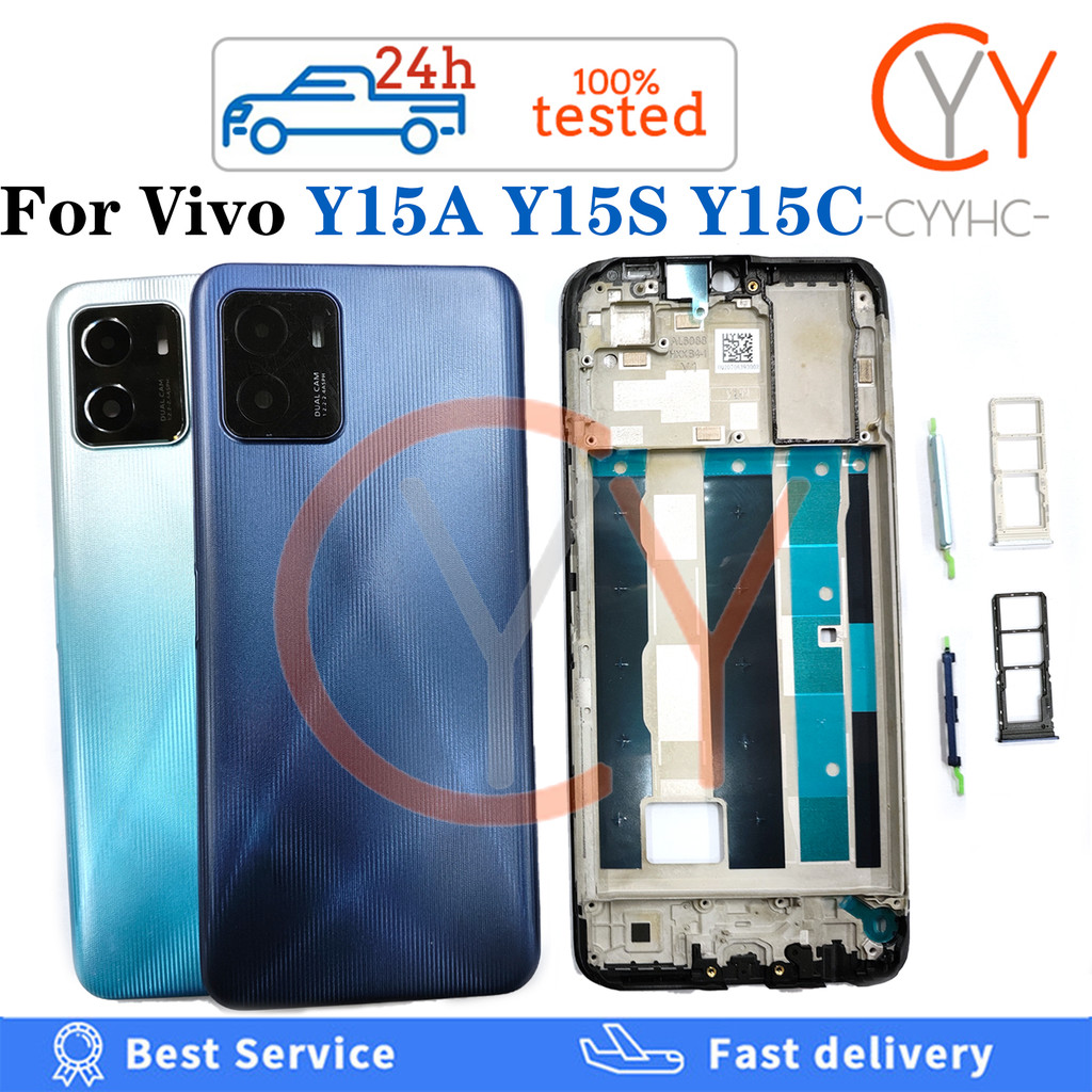 For Vivo Y15A Y15S Y15C back cover Battery Housingr Volume Button on ...