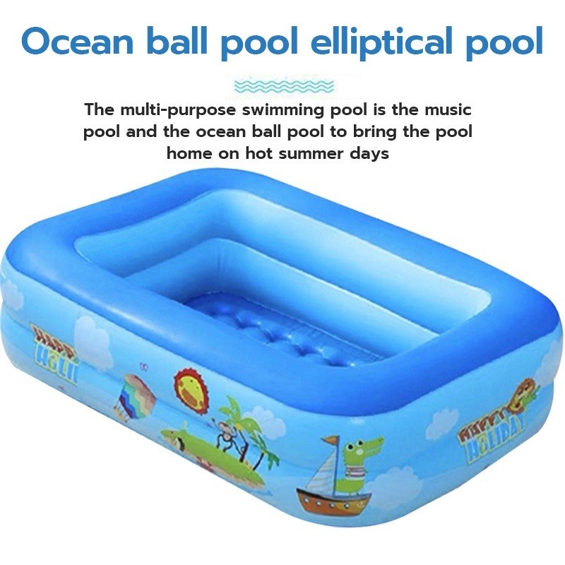 Durable Multi-Layer PVC Inflatable Swimming Pool for Kids and Family ...