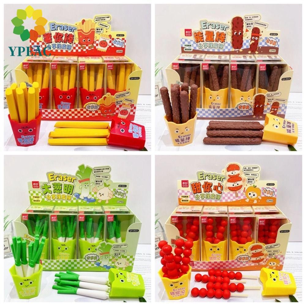 YPEAC Interesting Foods Erasers, Scallion Chocolate Novetly Simulation ...