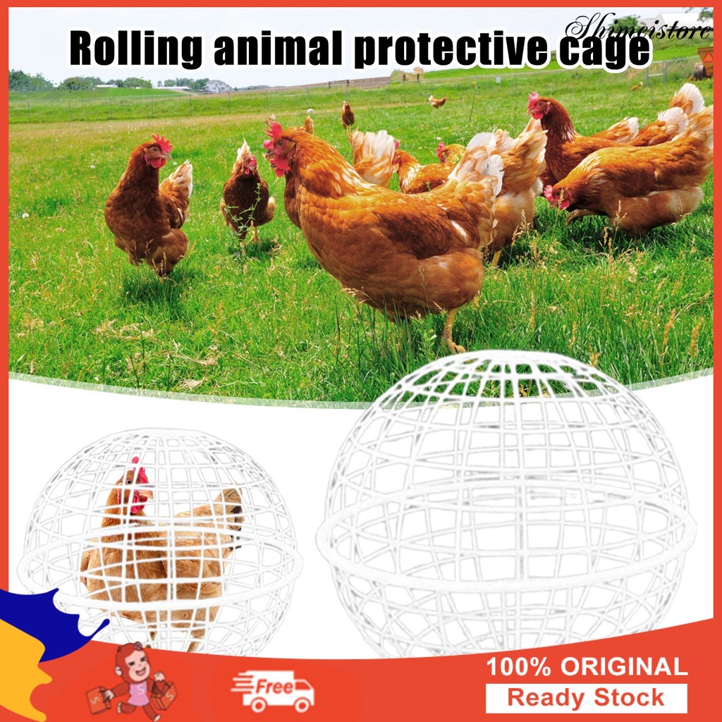 [COD]℠1/2/3Pcs Ball-Shaped Movable Chicken Coop Outdoor Rollable ...