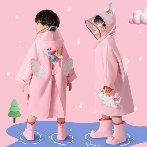 kapote rain coat makapal kapote makapal kapote for kids Children Raincoat Girls Full Body Rain ...