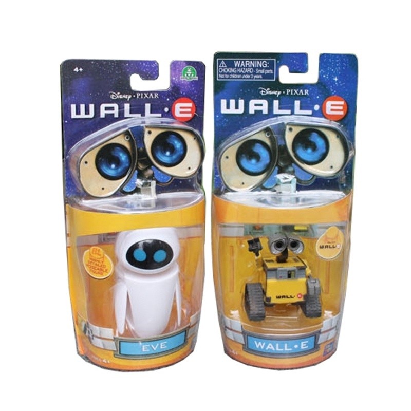 Children's Toys WALL-E Wally Eva Robot Story Couple Figure Doll Joint ...
