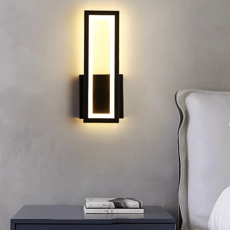 Modern LED Wall Light Rectangular Bedside Wall Lamp Nordic Stairway ...