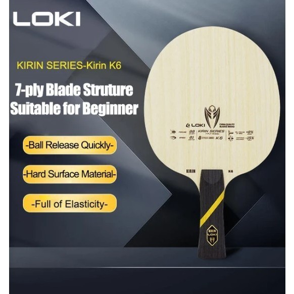 Original Loki Kirin K6 7Ply 6.0mm 84g Blade Original Loki Table Tennis Blade Pingpong Paddle ...