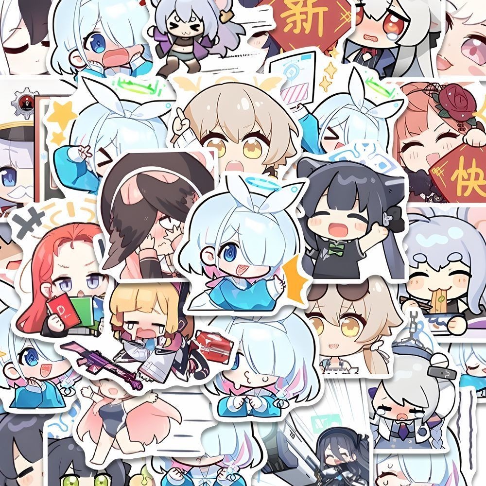 Adorable Anime-style Azure Files Stickers: Cartoon Chibi Azure Files ...