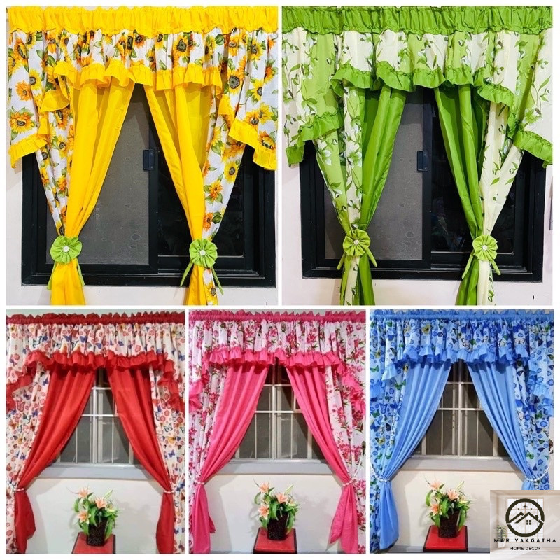Mariya/DOUBLE PANEL ELEGANT CURTAIN Window Curtain elegant | Shopee ...