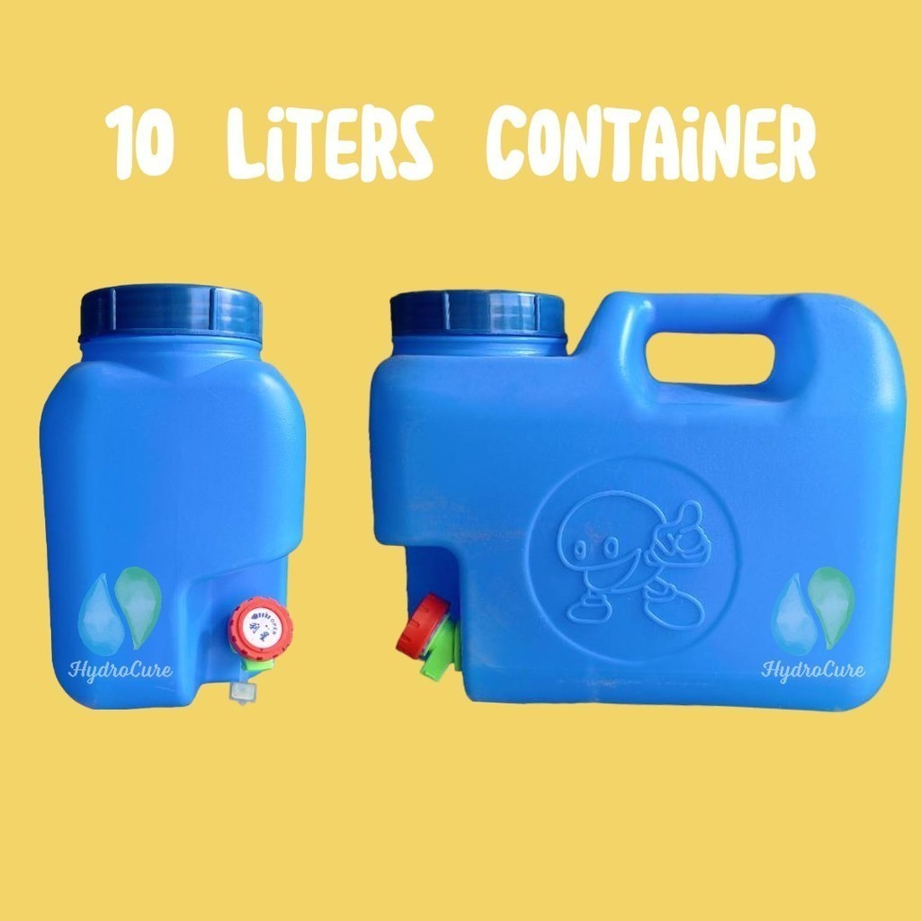 2.5 Gallon / 10 Liters Slim MINI Water Container Jug Pitcher with ...