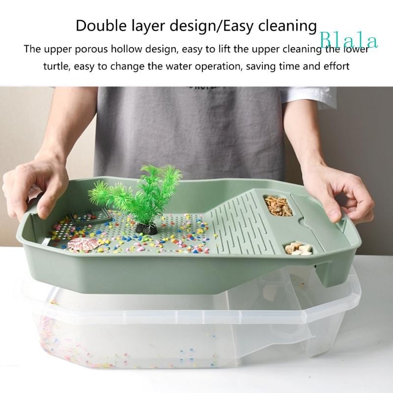 Blala Separable Small Turtle Tank Escapeproof Turtle Terrariums ...